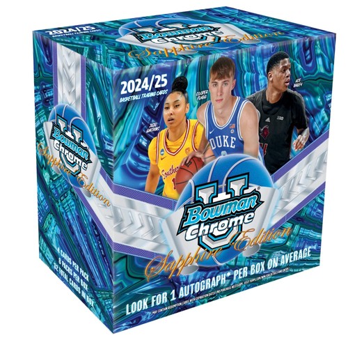 CBB RANDOM LETTER #011 -2x 24-25 Bowman Chrome U Sapphire /1x Bowman ...