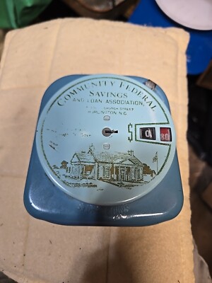 Vintage ADD O MATIC ADVERTISING COIN BANK Community Federal Savings | eBay
