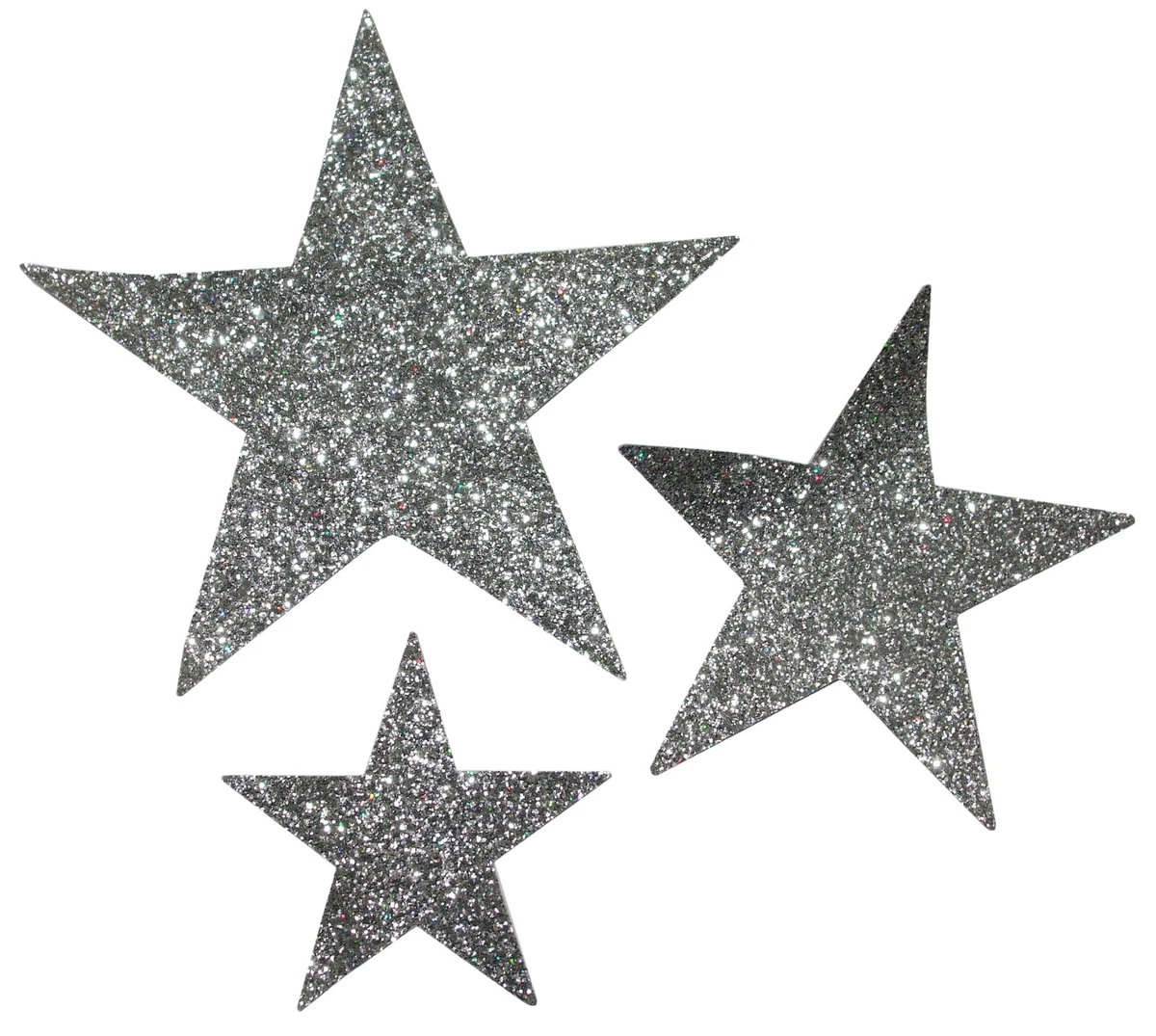 Silver Glitter Star