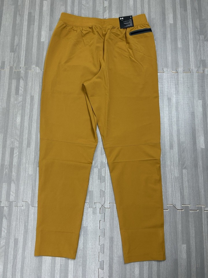 Under Armour Sportstyle Woven Tapered Pants Mens Large 1388017 Yellow ...
