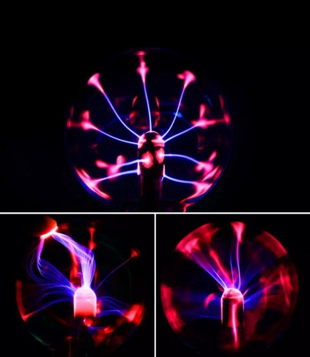 3” Plasma Ball Lamp Battery or USB Powered Magic Touch Sensitive ...