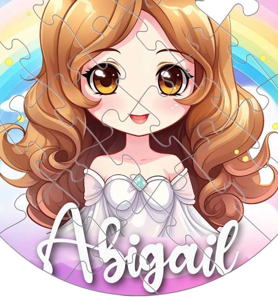 Personalised Kids Jigsaw Puzzle Princess Design Custom Name Gift for ...