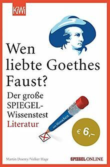 Wen liebte Goethes "Faust"?: Der große SPIEGEL-Wiss... | Buch | Zustand sehr gut | eBay.de