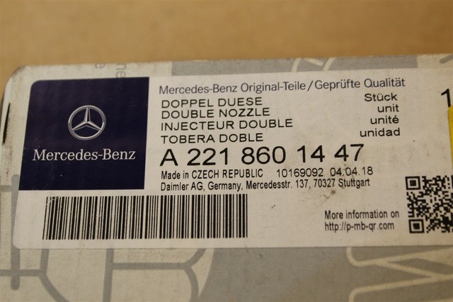 Mercedes-Benz S W221 2012 Headlight Washer Spray Nozzle A2218601447 ...