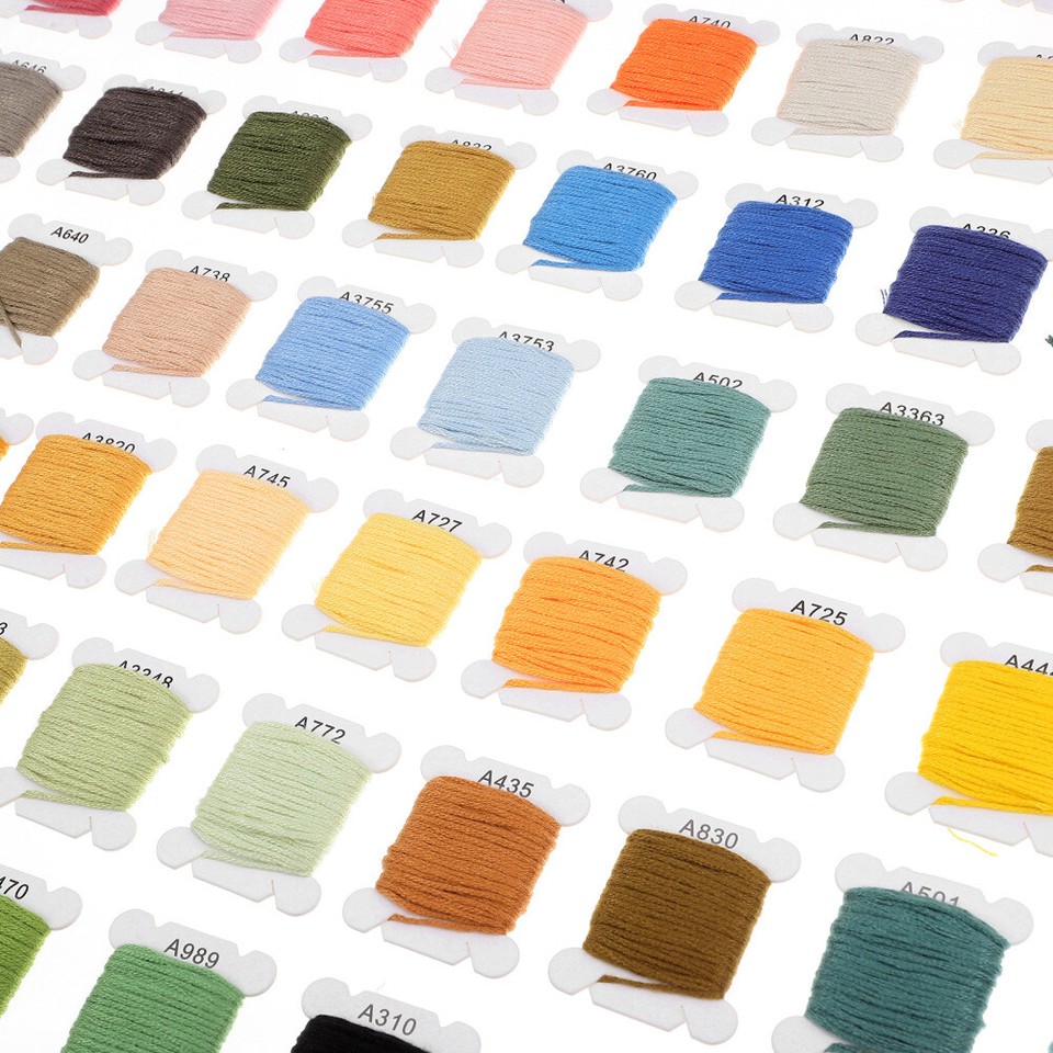 1 Box 80 Color Embroidery Thread Yarn Thread Sewing Thread Sewing ...