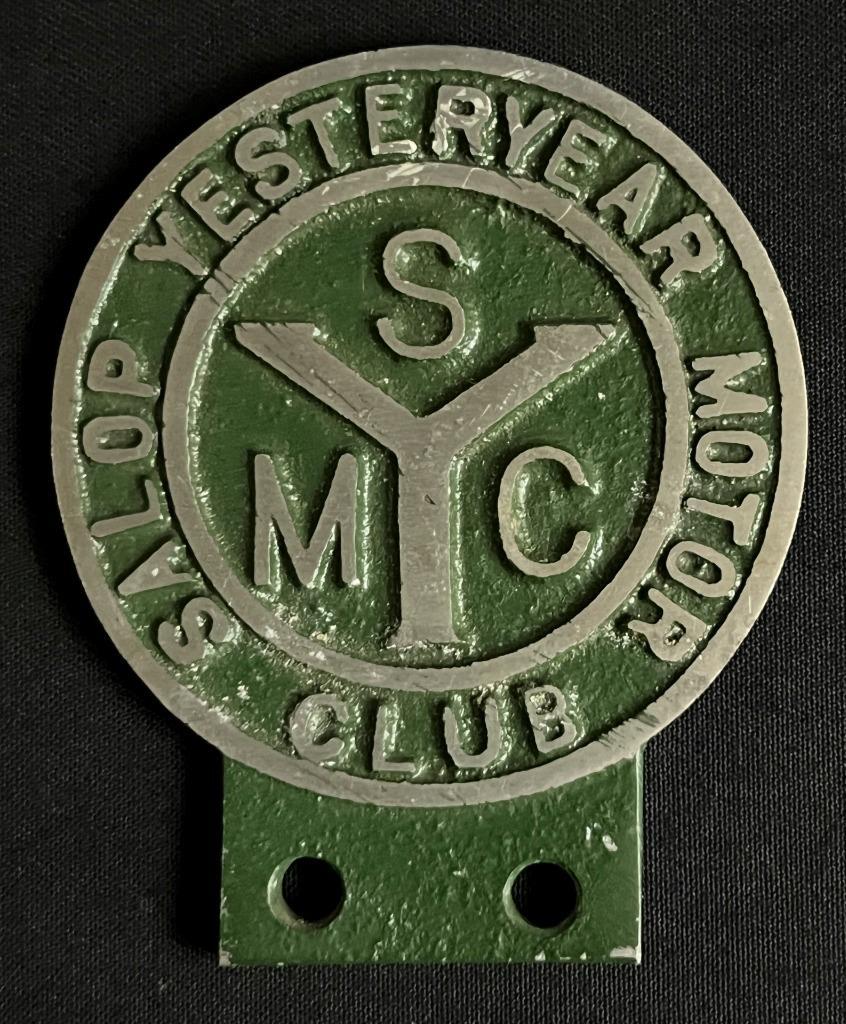 SALOP YESTERYEAR MOTOR CLUB SMC CAR VINTAGE AUTOMOBILE BADGE EMBLEM ...