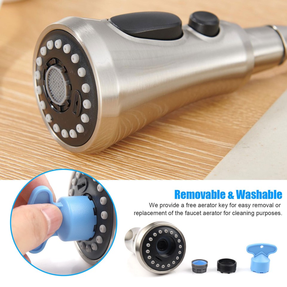 Universal Spray Head Pull Down Kitchen Faucet Replacement Part American ...
