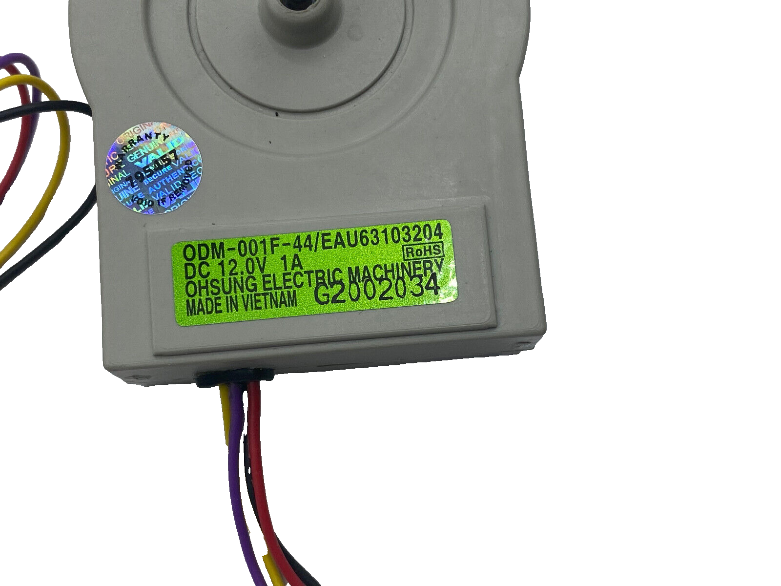 Genuine OEM LG Refrigerator Condenser Fan Motor and Blade EAU63103204 ...