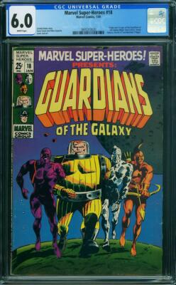 Marvel Super-Heroes #18 CGC 6.0 1969 1st Guardians Galaxy! White Pgs ...