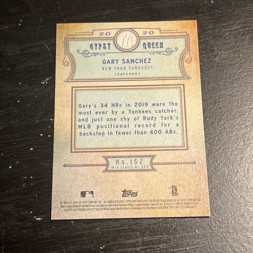 2020 Topps Gypsy Queen - #152 Gary Sanchez | eBay