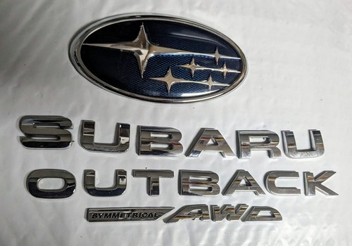2010 - 2013 Subaru Outback AWD Rear Deck Lid Emblem Badge Nameplate Set ...
