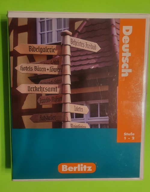 Berlitz German Cassette Tapes For Learning Levels 1-2 Book Included-3 ...