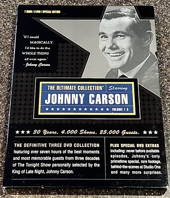 The Ultimate Collection: Johnny Carson Vol. 1-3 DVD Set - TESTED/FREE ...