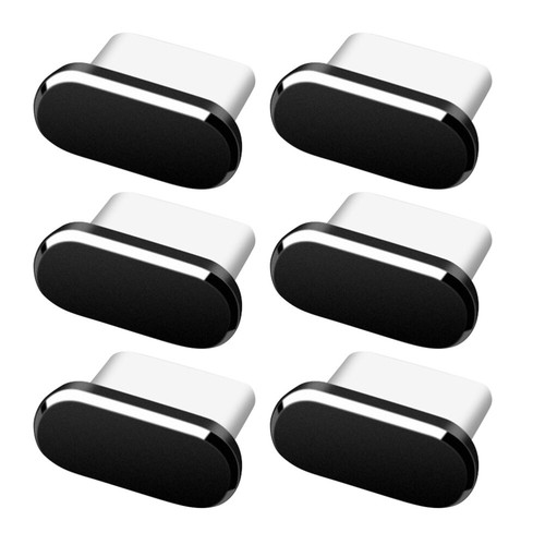 6 Pcs Charging Port Protector USB Cover Dust Plug Cell Phone Memory ...