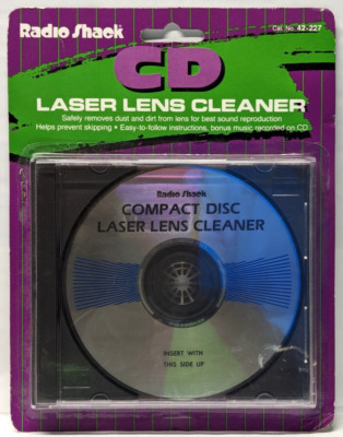 Vintage Radio Shack CD Laser Lens Cleaner Cat. No. 42-227 Sealed | eBay
