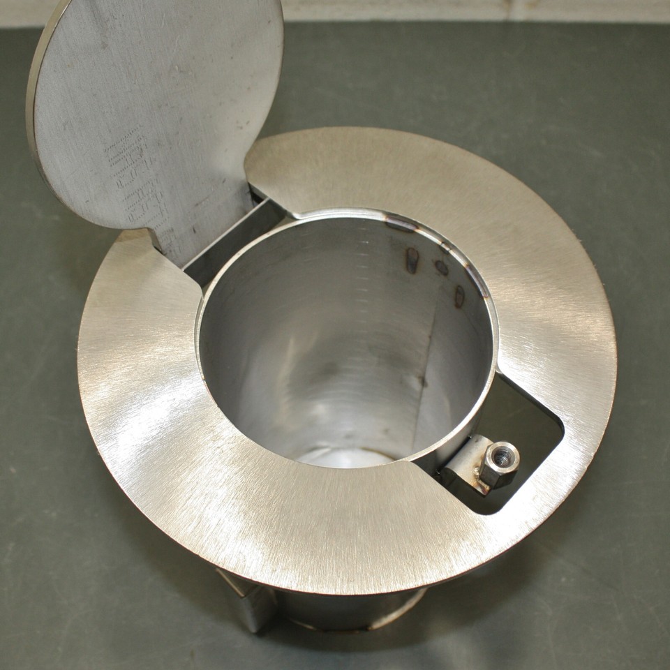 Calpipe Security Bollard Embedment Sleeve ESR050, 5" Post, Stainless ...