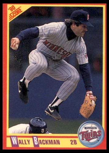 1990 Score #281 Wally Backman Minnesota Twins Baseball Card | eBay