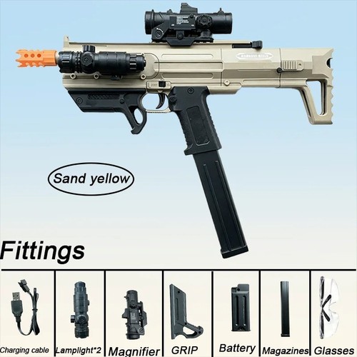 Gel Toy Nation Rechargeable RPG-Style Electric Toy Blaster with Scope ...