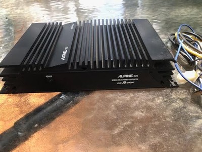 Alpine 3522 car amplifier slightly used with cables | eBay