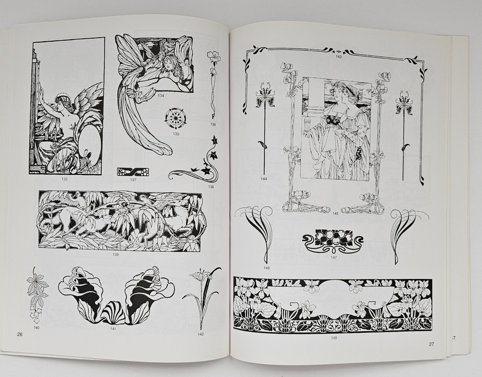 2 NEW Different Dover Electronic Clip Art Nouveau Designs CD & Books ...