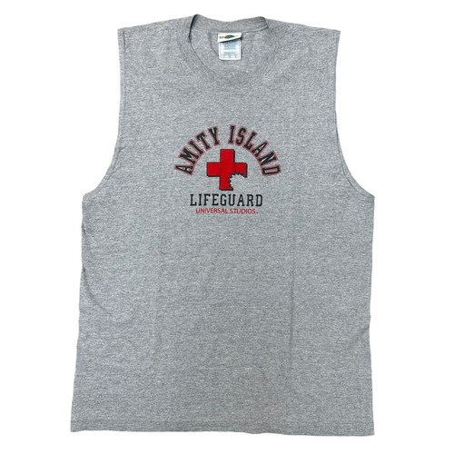 Universal Studio Vest Graphic Print Lifeguard Grey Mens XL | eBay UK