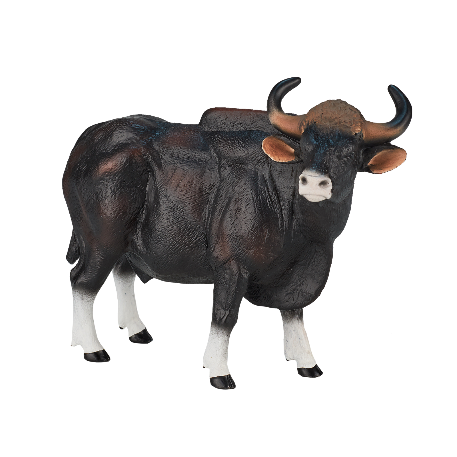 MOJO Gaur Bull Realistic Domesticated Farm Animal Toy Replica Hand ...