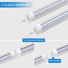 8Pcs T8 8FT LED Shop Light Fixtures 72W 6500K 8' LED Tube Lights Garage ...