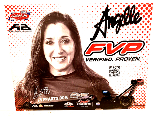 2024 ANGELLE SAMPEY NHRA TOP ALCOHOL DRAGSTER FVP LUCAS OIL POSTCARD | eBay