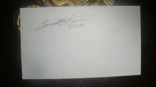 T/Sgt. FORREST E. EVERHART, USAAF WWII Medal of Honor Signed 3x5 CMH ...