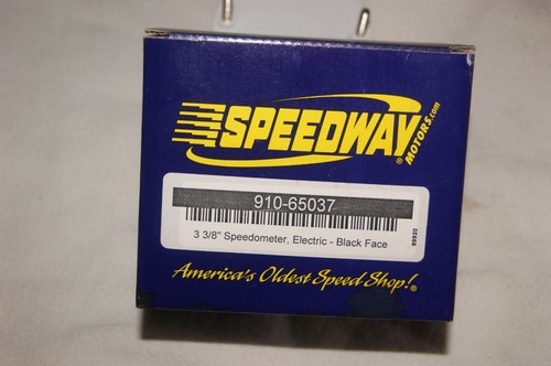 NEW Disassembled Speedway Motors Electric Speedometer , Black Face, 3-3 ...