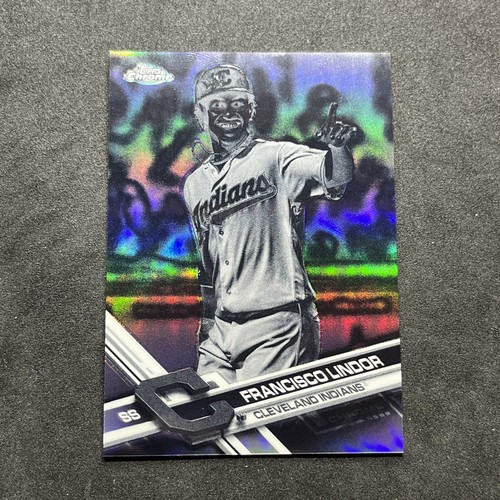 2017 Topps Chrome Negative Refractor #126 Francisco Lindor | eBay