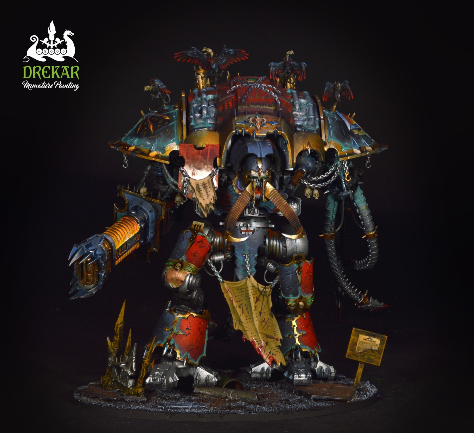 Knight Abominant Chaos Knights ** COMMISSION ** painting | eBay UK