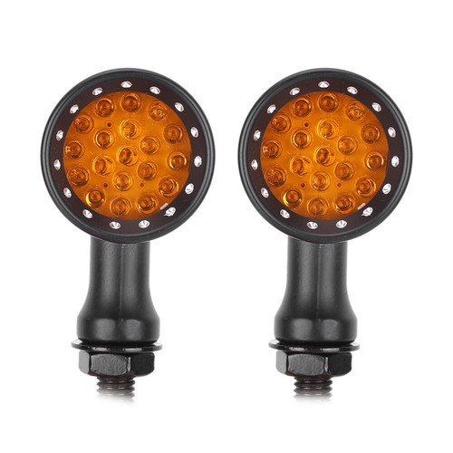 1 Pair Retro Style Motorcycle Modification LED Turn Signal Indicator ...
