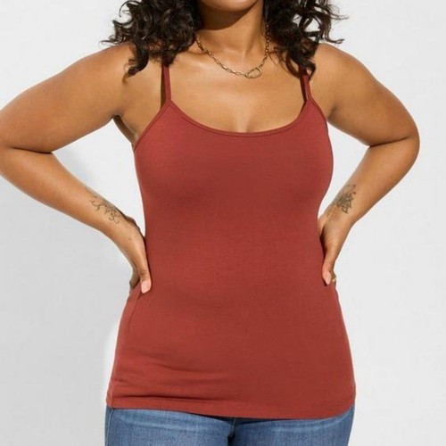 Torrid Size 5X BRAND NEW Foxy Cami Burnt Red Spaghetti Strap Tank Top ...