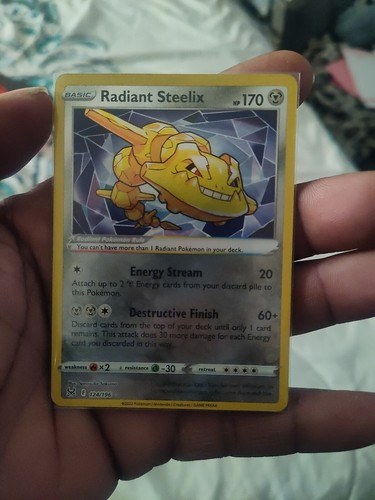 Pokémon Radiant Steelix 124/196 Lost Origin Holo Rare Radiant Rare ...