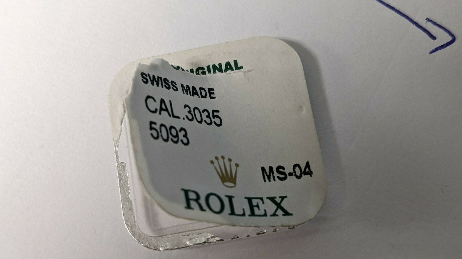 Genuine Rolex 3035 5093 Calendar Wheel Nut Authentic Rolex Caliber 1575 ...