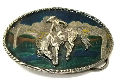 The Great Chicago Belt Buckles Cowboy Horse Rodeo Limited Number USA ...