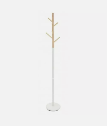 COAT STAND WHITE WOODEN | eBay UK