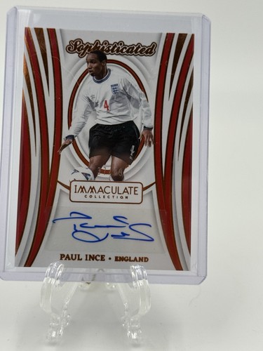 2024-25 Panini Immaculate Soccer Paul Ince Sophisticated Autograph /49 ...
