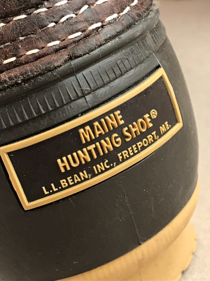 L.L. Bean "Main Hunting Shoes" Duck Boots. Mens Size 12. Recent Resole ...