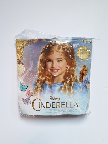 Disney Princess Cinderella Long Wig Curly Sparkle Strands Halloween ...