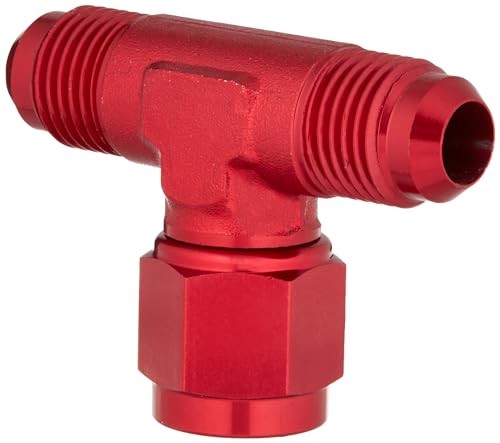 2PCS 6AN Male to Female Flare Swivel Tee Fitting, Aluminum Finish | eBay