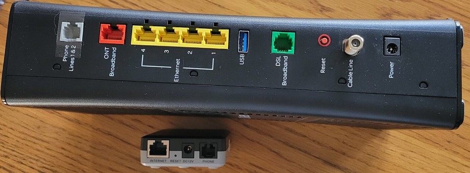 AT&T & U-Verse Router 5268AC WI-FI Internet Modem Router Black W/ Power ...