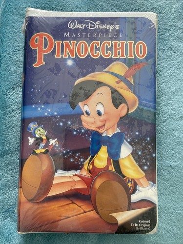 Walt Disney's Masterpiece PINOCCHIO VHS BLACK DIAMOND Edition 239 ...