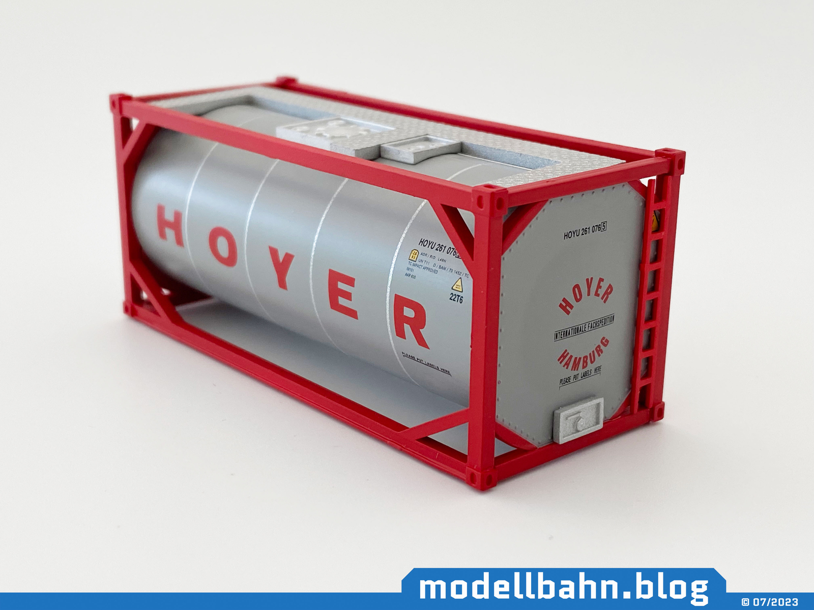 Grauer-roter 20ft Tank-Container "HOYER" in 1:87 (H0) | eBay