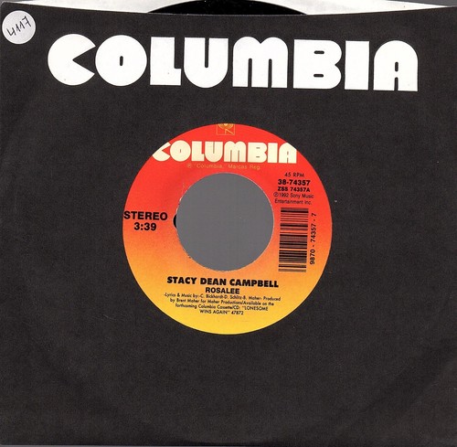 STACY DEAN CAMPBELL SINGLE COLUMBIA " ROSALEE / WOULD YOU RUN " [US] | eBay