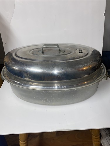 Vintage **COMET** Large Aluminum Roaster Roasting Pan made in USA | eBay
