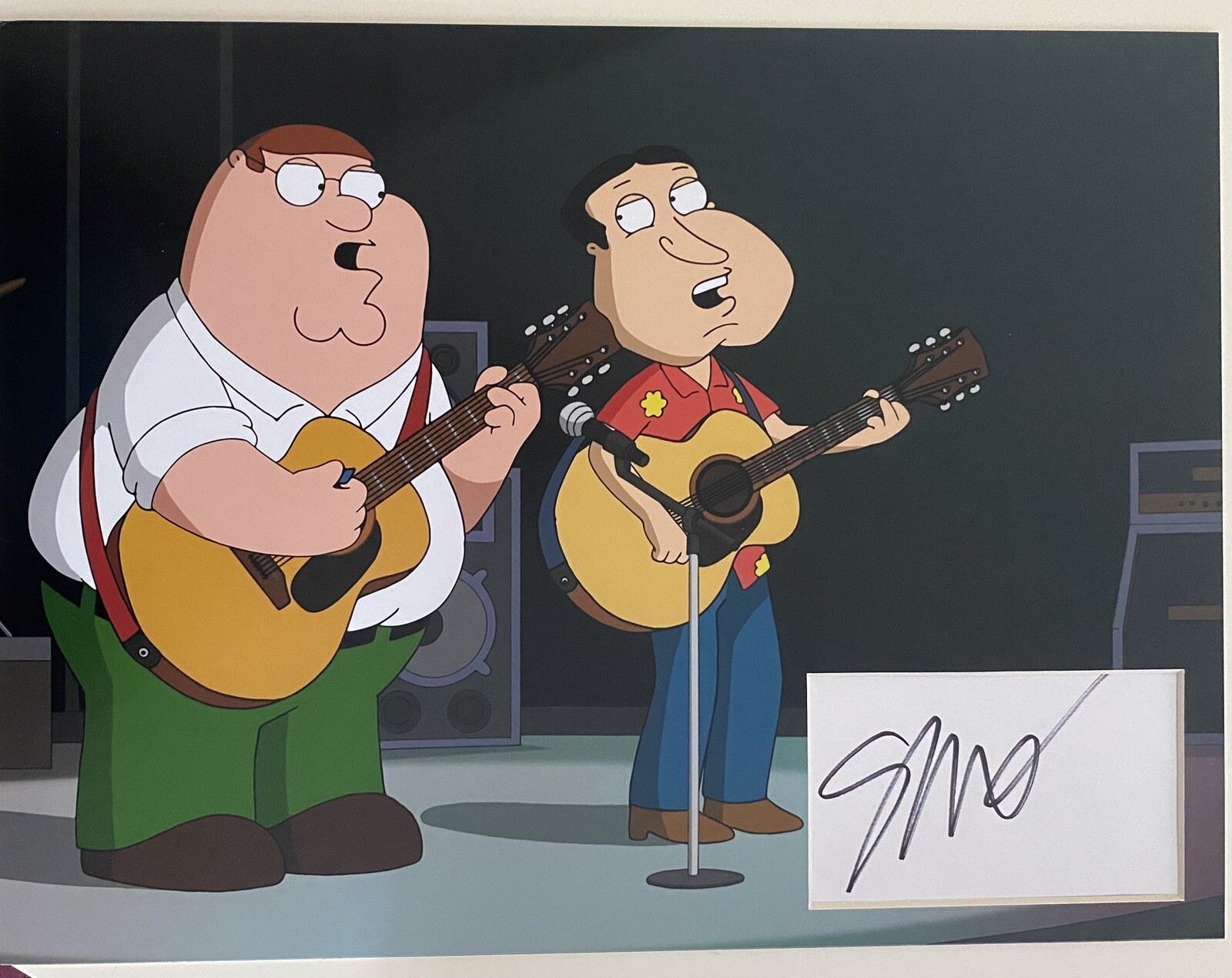 Seth Macfarlane **HAND SIGNED** 16x12 mounted display - AUTOGRAPH ...