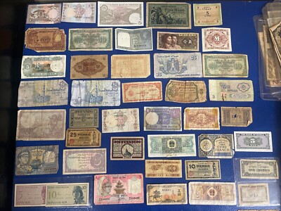 Lot Of 43 Vintage Worldwide Banknotes | eBay