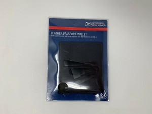 USPS Leather Passport Wallet Brown Sonic Eagle RFID Protection 5 Card ...